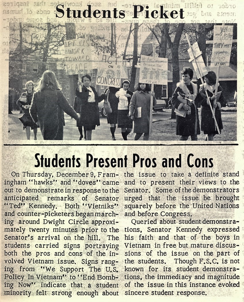 Political Action and Awareness 1960’s to the present - Framingham ...
